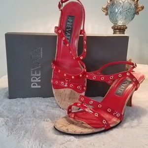 Prevata | Shoes | Red Patent High Heeled Sandal | Poshmark